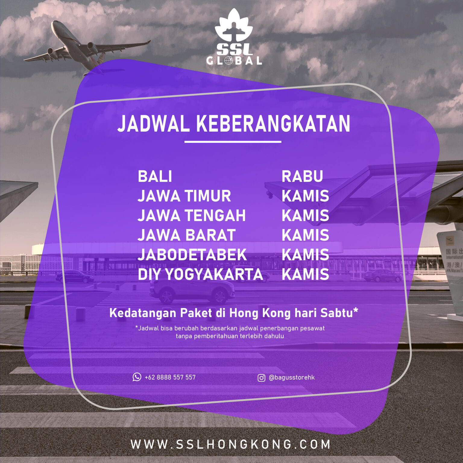 Jadwal Keberangkatan - Ssl Hongkong
